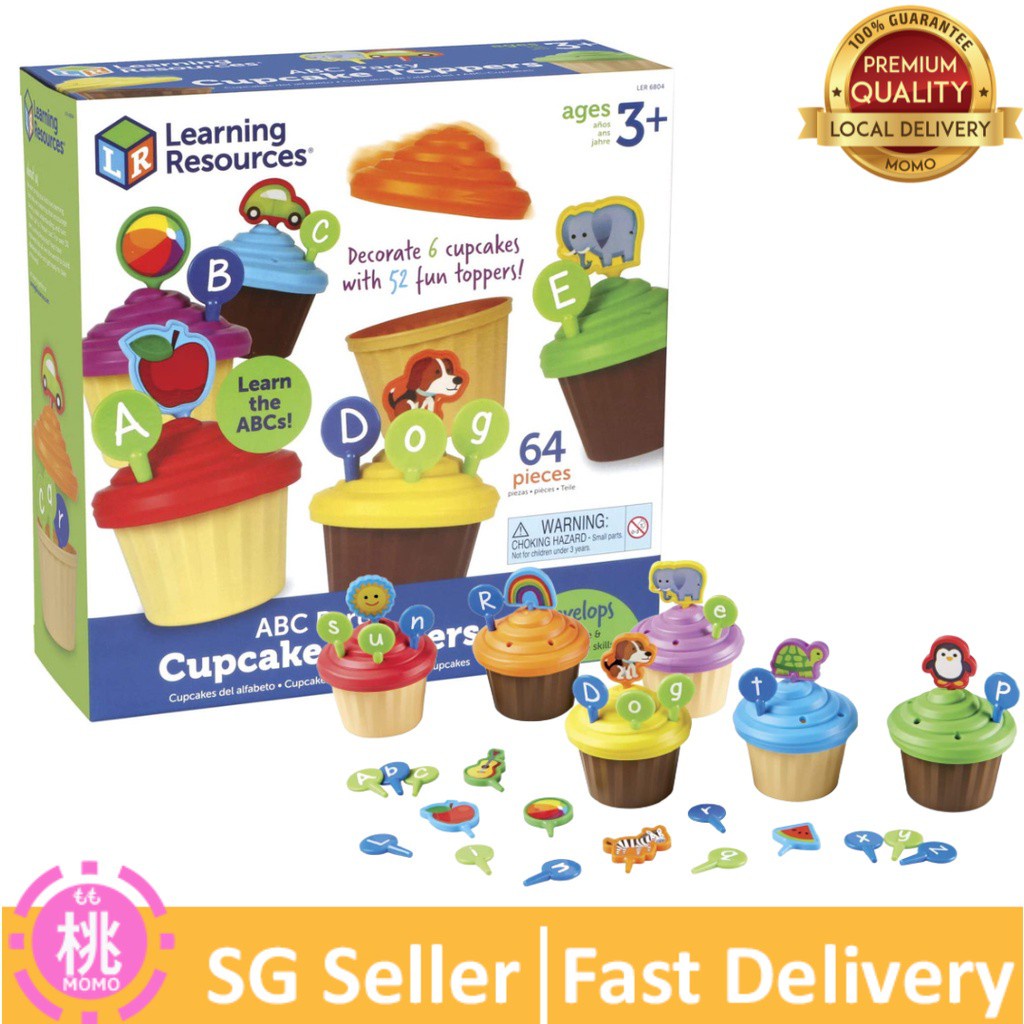 Learning Resources ABC Cupcake Party Toppers, Homeschool, Early ...