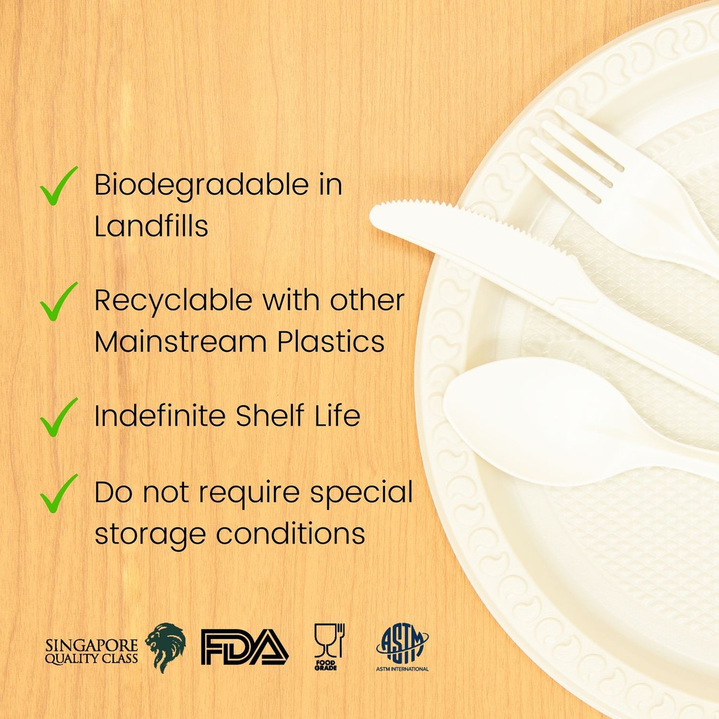 9" SKP Ecovue Biodegradable Disposable Plate (50pcs/roll) | Shopee ...