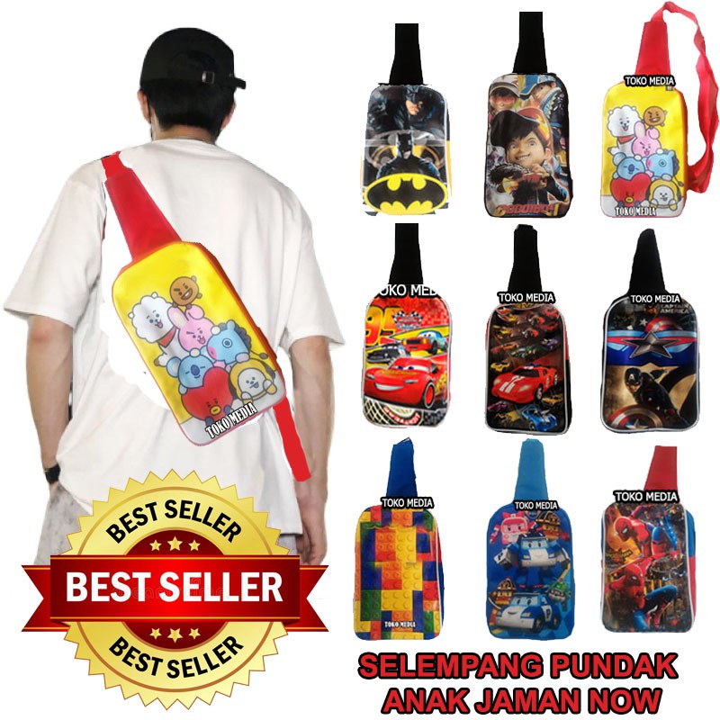 Boy/boy Character Sling Shoulder Sling Bag (Not School Bag) | Shopee ...