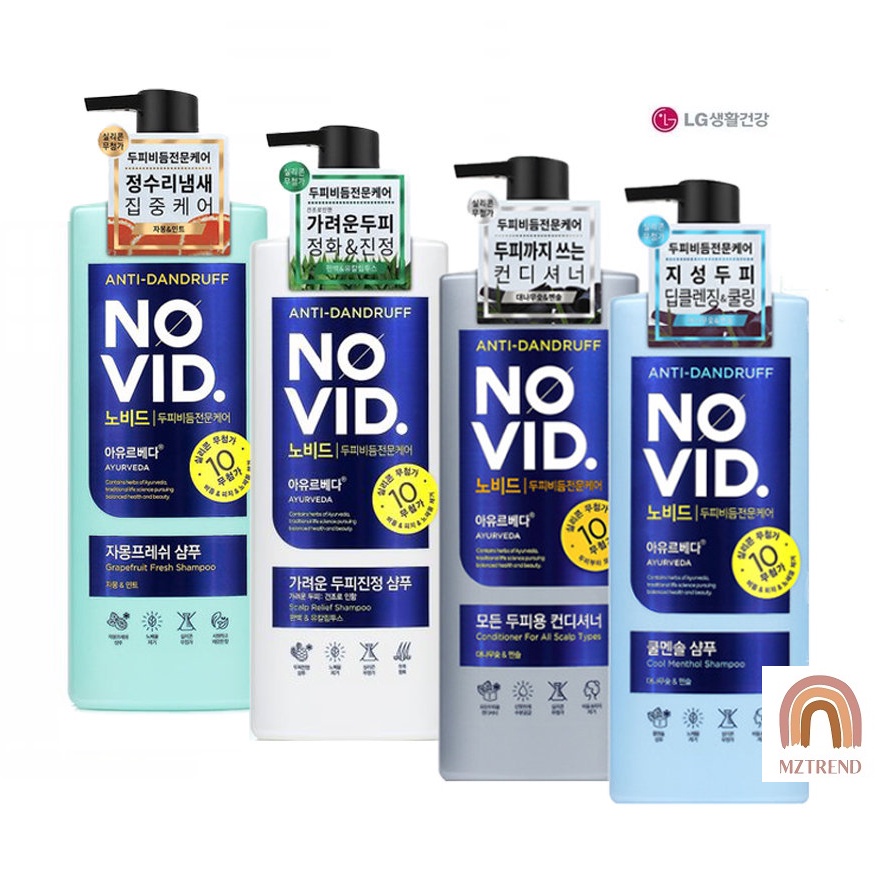 [MZTREND] LG Novid Ayurveda Shampoo ,Scalp Conditioner 700ml / Anti ...