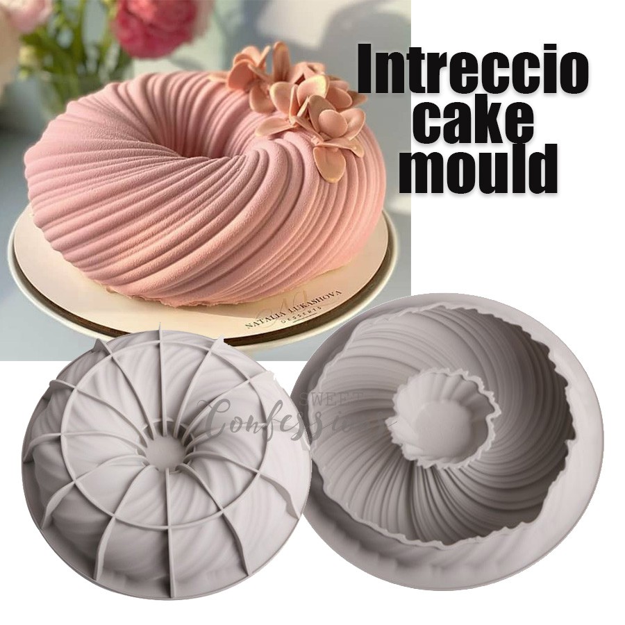 8 inch Intreccio twist cake round mould italian dessert mousse cake ...