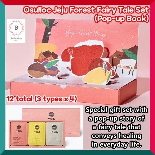 Osulloc Jeju Forest Fairy Tale tea gift Set (Pop-up Book) | Shopee ...