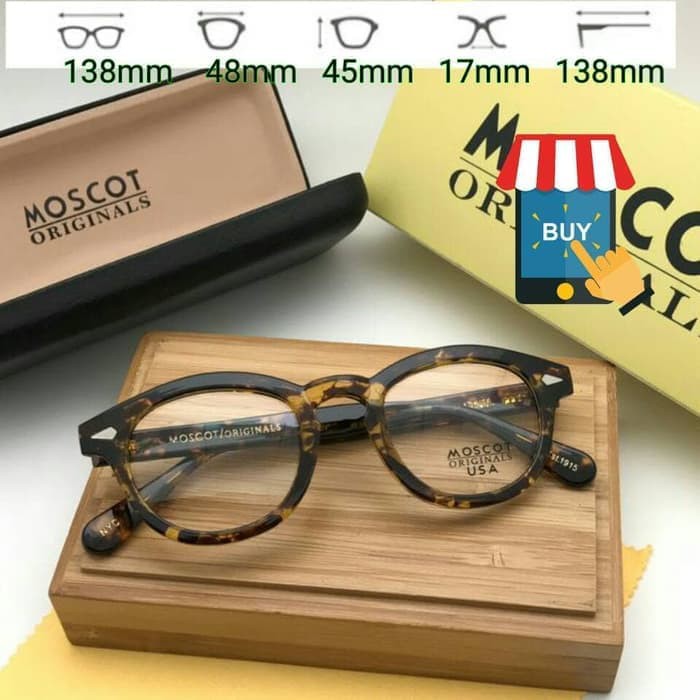 Moscot Lemtosh USA Tortoise Fullset Glasses FRAME | Shopee Singapore