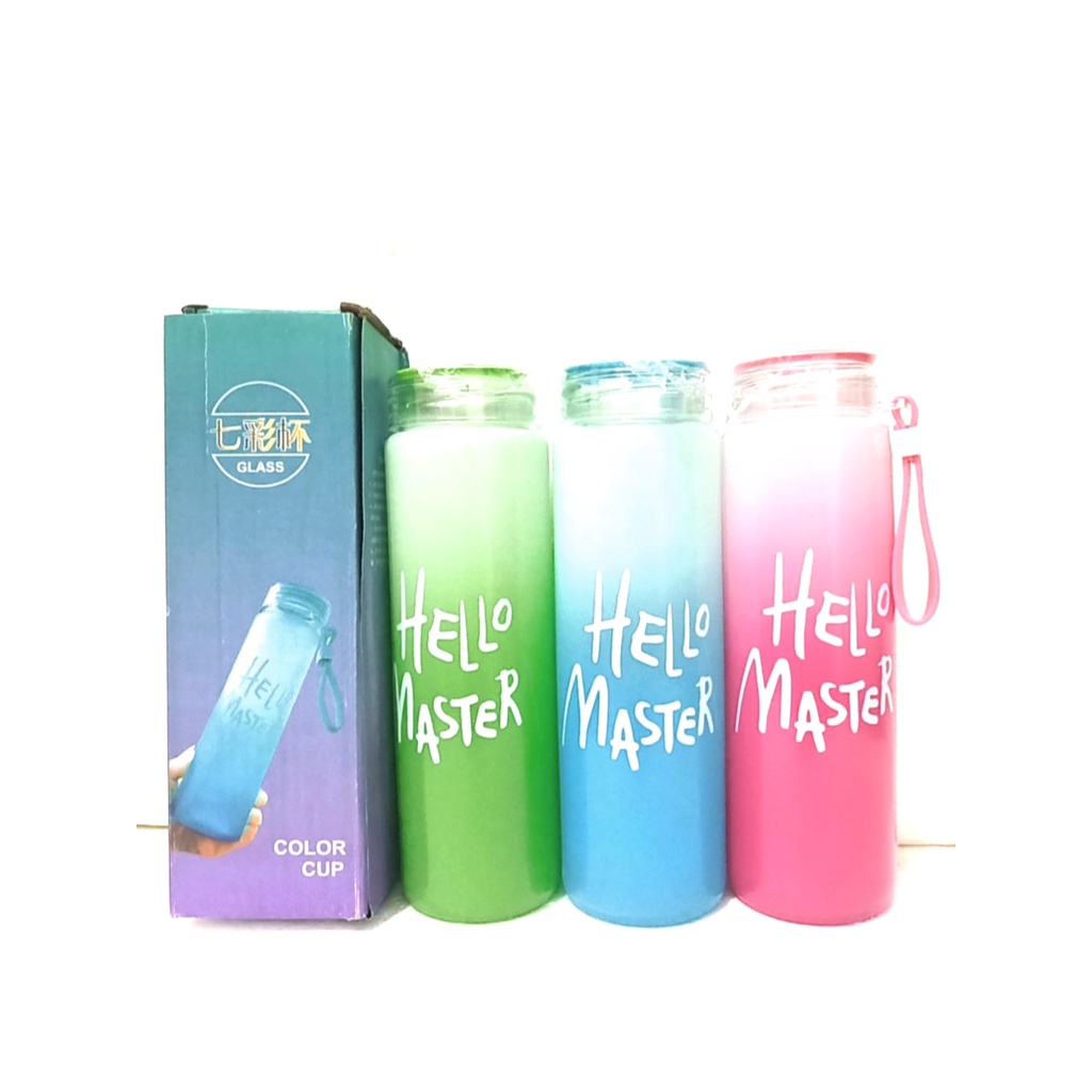 Hello Master 450ml glass drinking bottle | Shopee Singapore