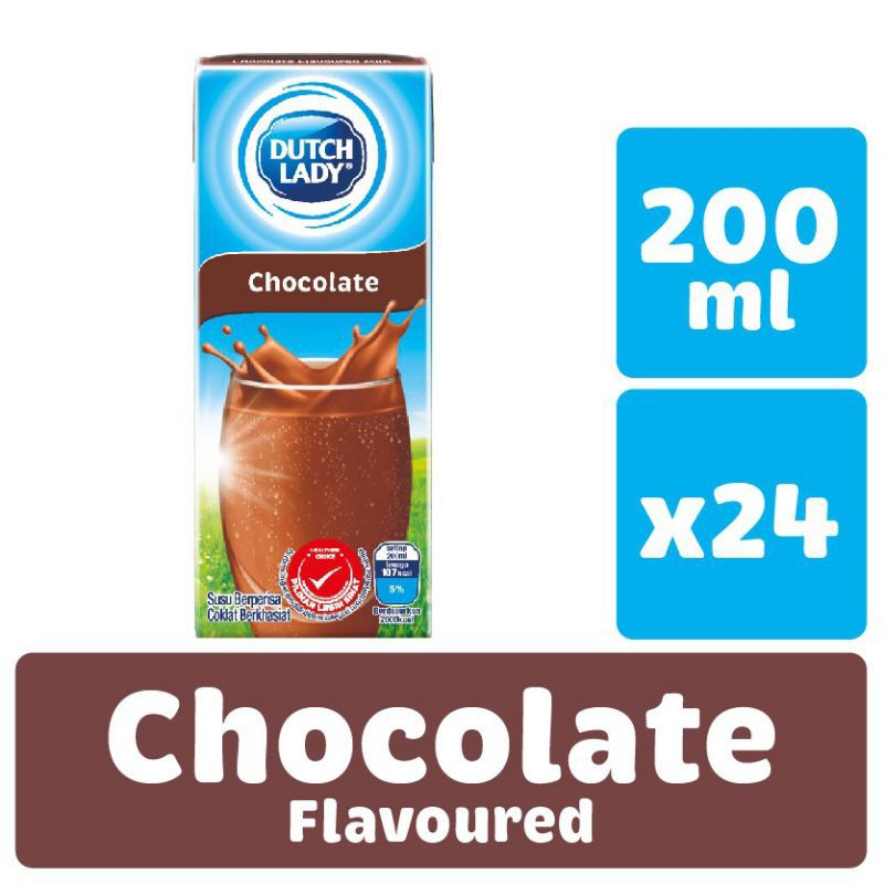 DUTCH LADY PUREFARM UHT MILK CHOCOLATE 200ml x 6 x 4 ( carton ...
