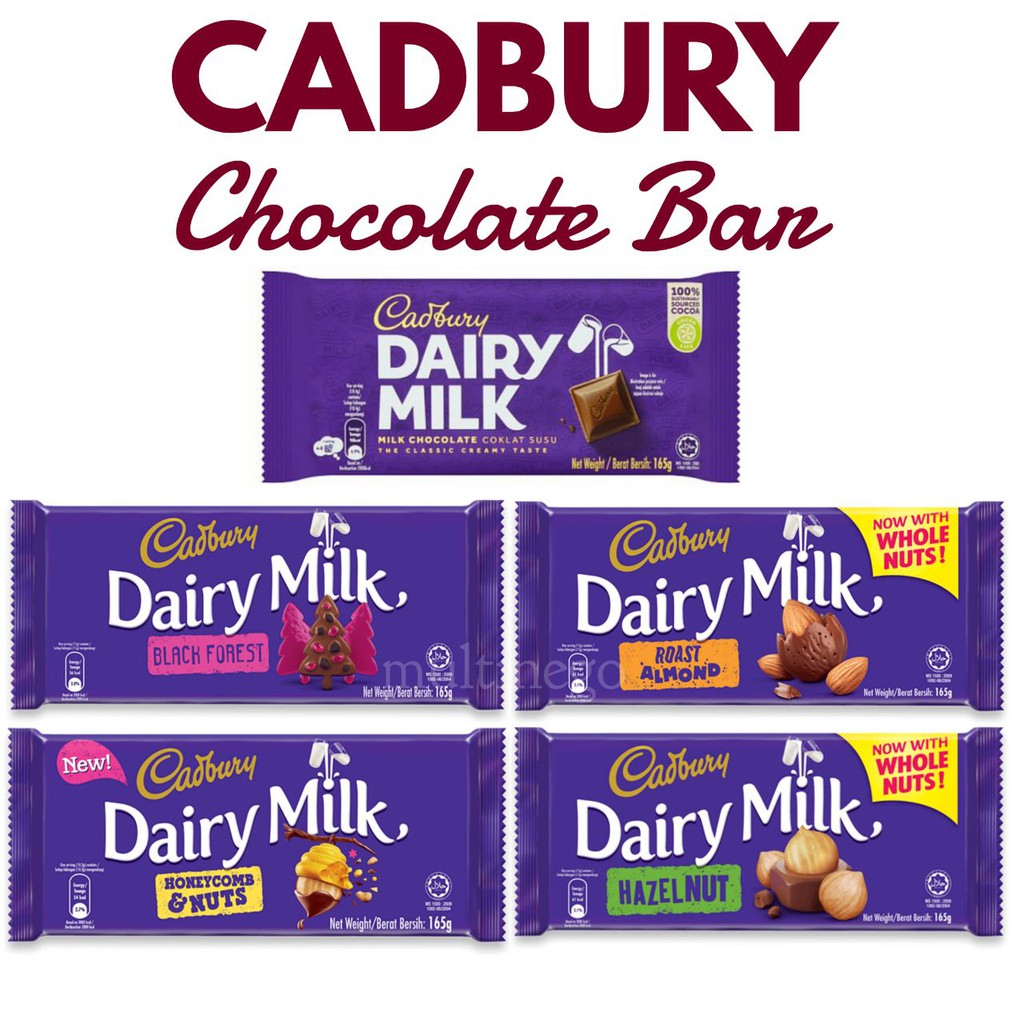 Cadbury Chocolate/Cadbury Chocolate Bar/Cadbury | Shopee Singapore