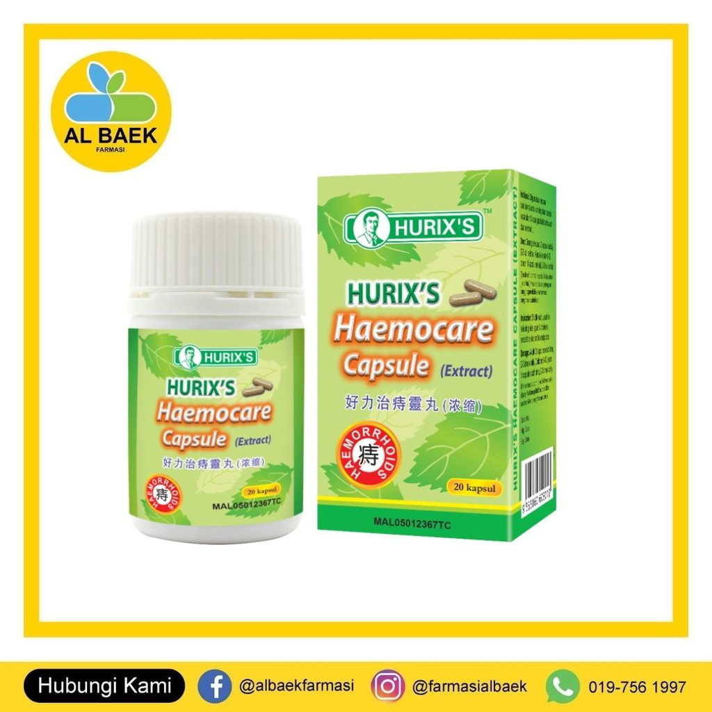 Hurix's Haemocare Capsule Ektrak (20's) | Shopee Singapore