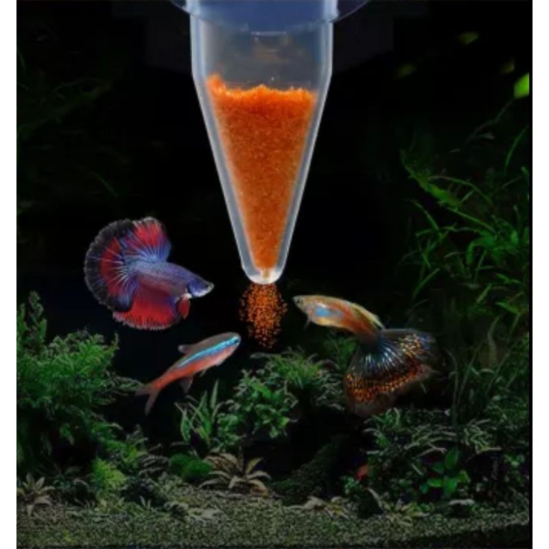 Plastic Aquarium Fish Tank Feeding Cup Fish Food Feeder Brine Shrimp ...