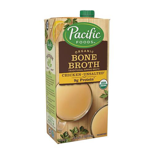 Pacific Foods Organic Bone Broth Chicken Unsalted ( 9G Protein ) 946 ML ...