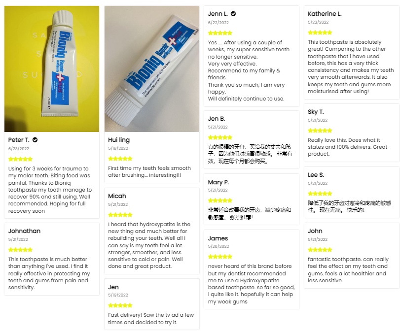 Bioniq® Repair-Toothpaste PLUS (75ml) - Fluoride-free, contains ...