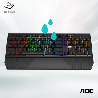 AOC GK200 RGB Membrane Gaming Keyboard | Shopee Singapore