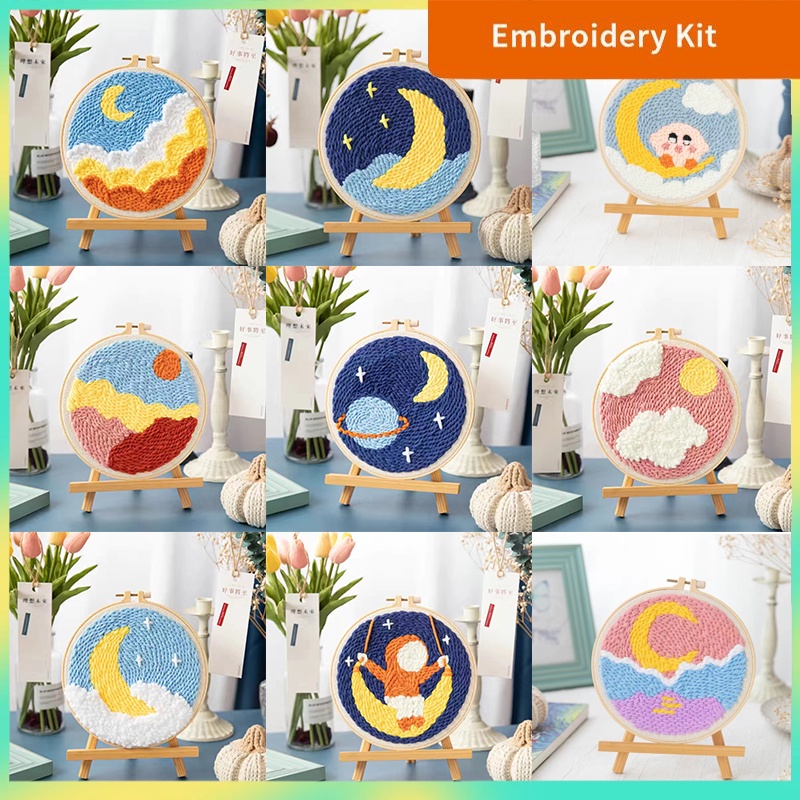 【Poke】 embroidery yarn material package zero-based decompression gift ...