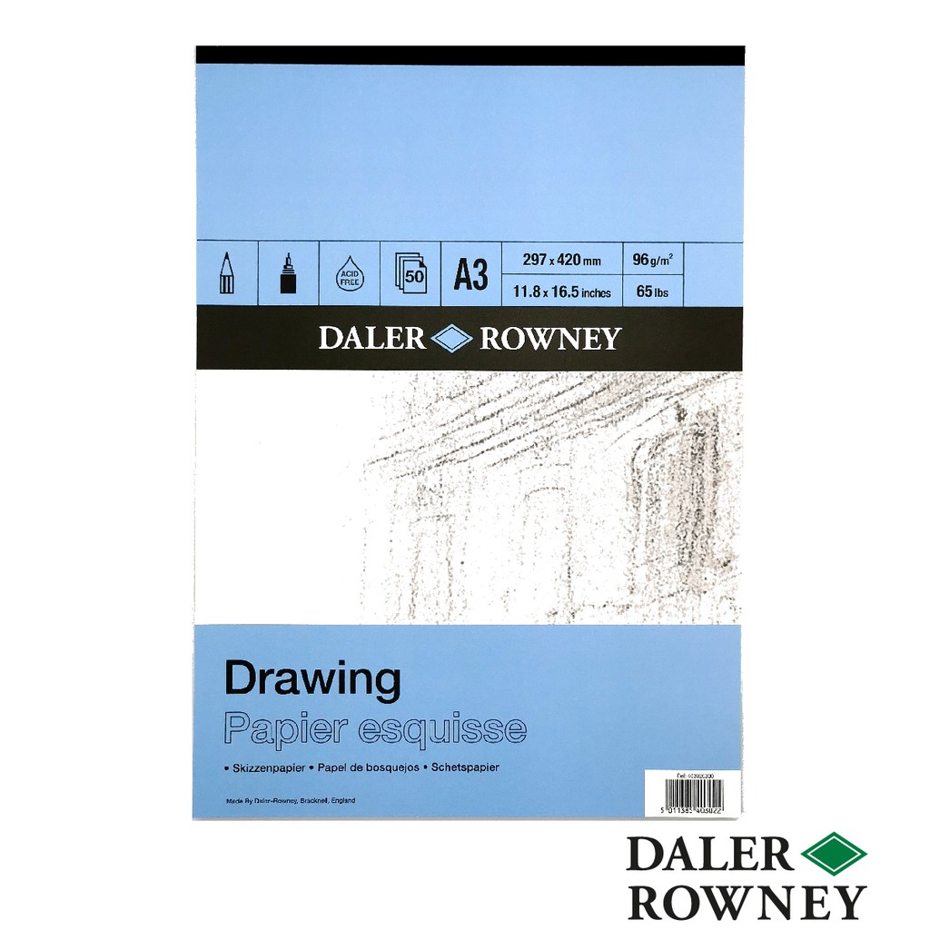 Daler Rowney A3 Drawing Pad 96gsm - Smooth 403020300 | Shopee Singapore