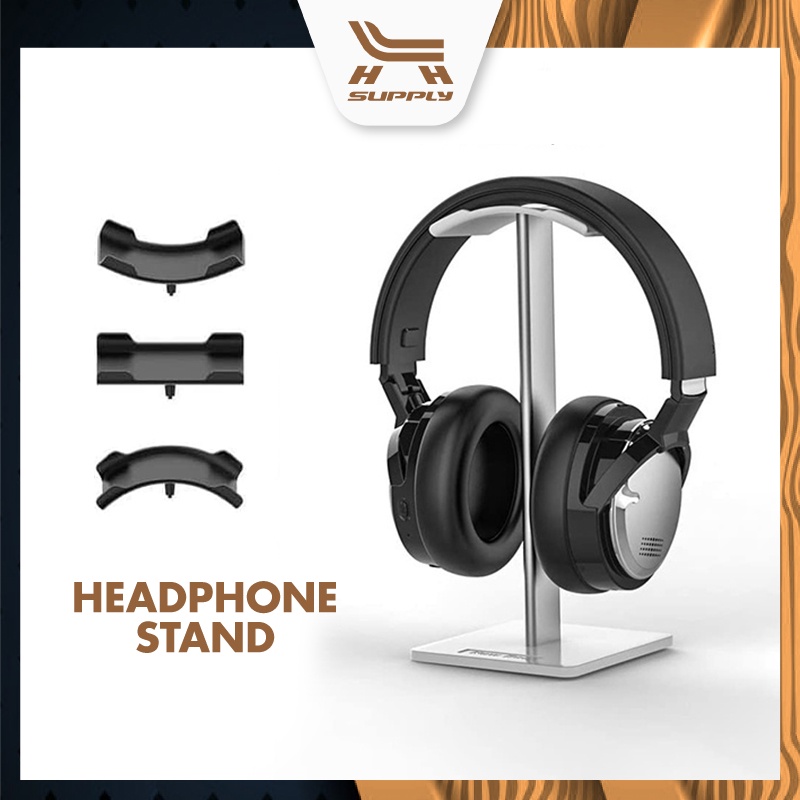 LH Aluminium Headphone Stand Tower Headset Holder Earphone Stand ...