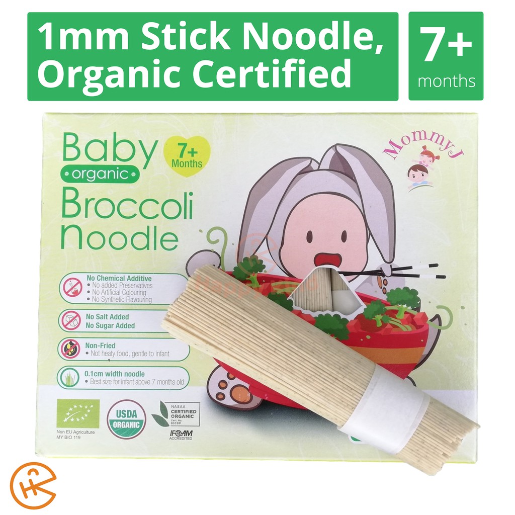 MommyJ Baby Organic Broccoli Stick Noodle (200g) | Shopee Singapore