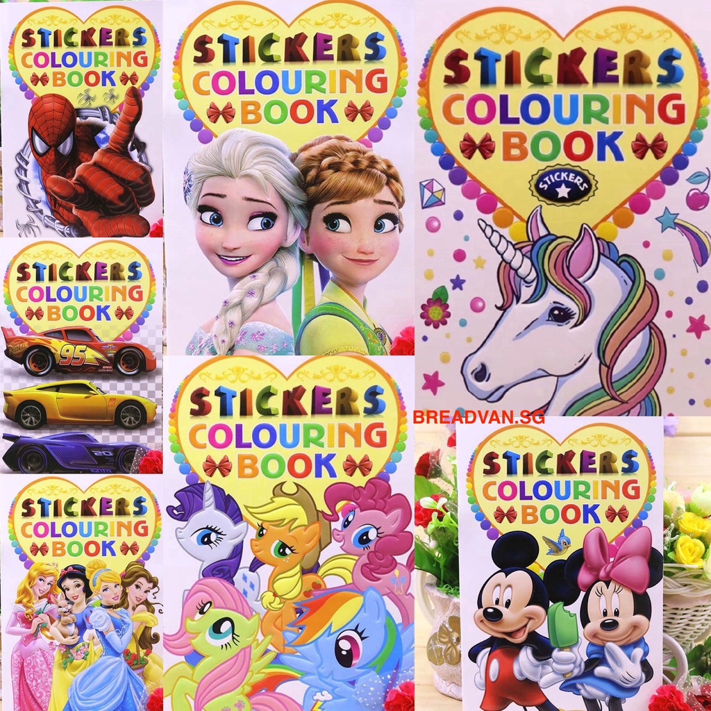 [SG Seller] A5 Kids Stickers Colouring Book | Shopee Singapore