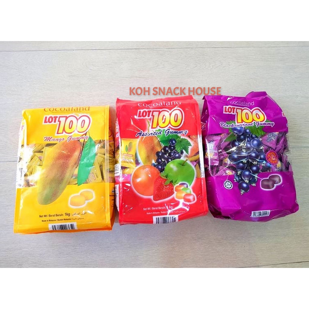 1kg Big Pack Lot100 Fruit Gummy (Assorted Fruits, Mango, Blackcurrant) | Shopee Singapore