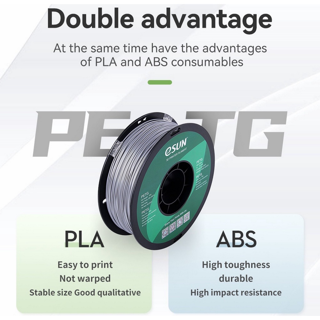 eSun PETG 1.75mm 1KG 3D Printer Filament Printing Material FDM ...