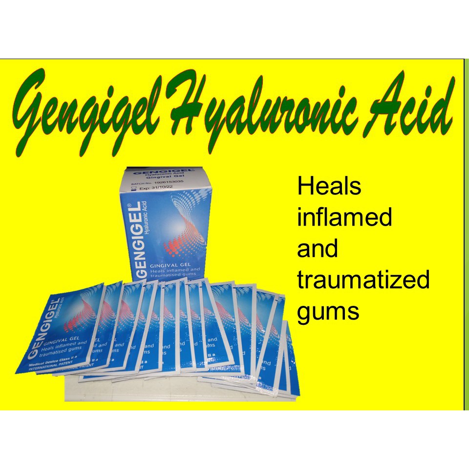 Gengigel Hyaluronic Acid Gingival Gel 1ML 15 Sachets per BOX | Shopee ...