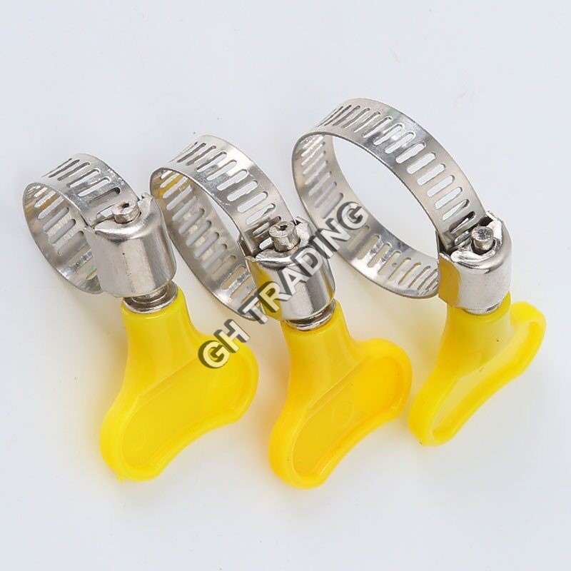 Stainless Steel Butterfly Hose Clamp Pipe Clip / Clip Paip Air Getah ...