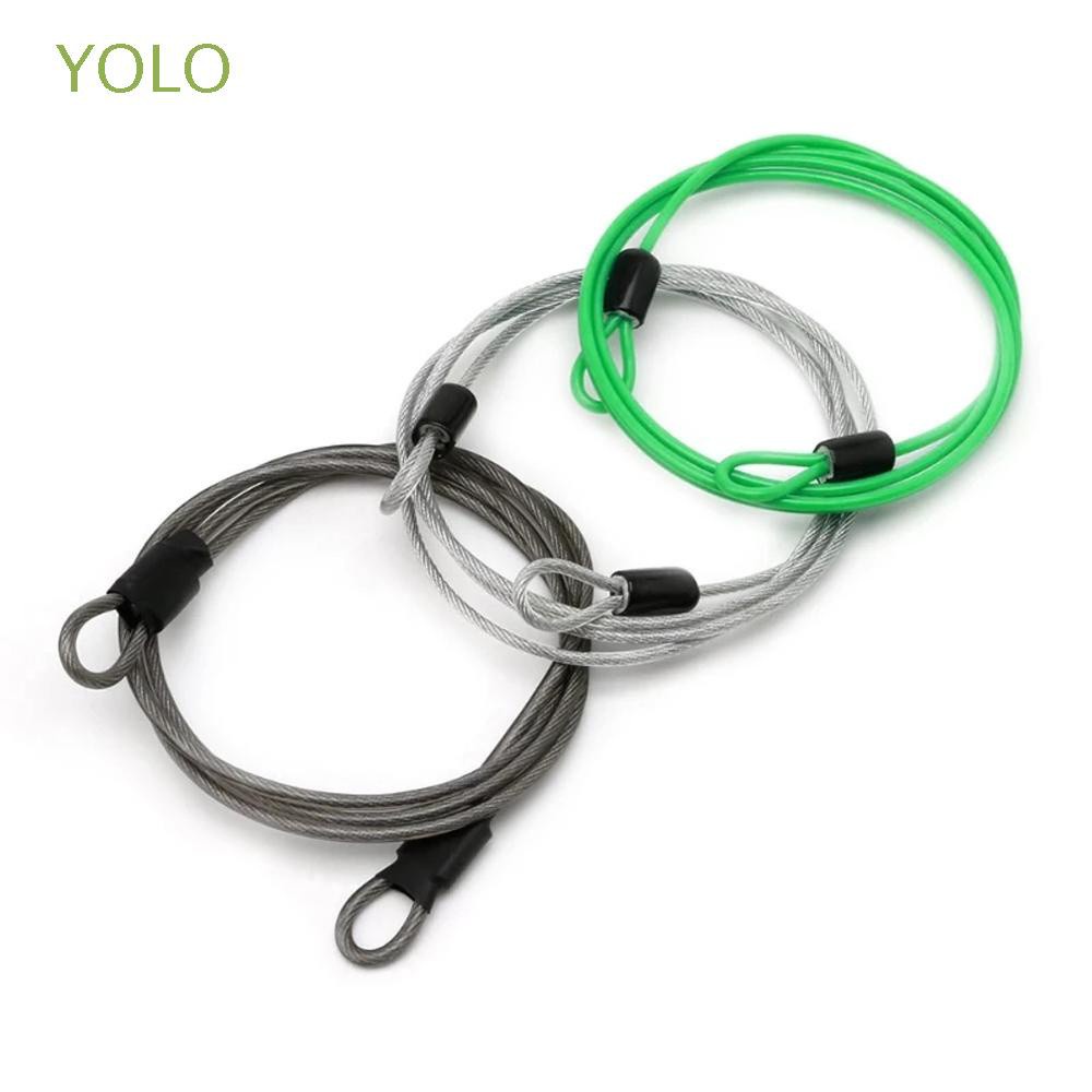 YOLO Strong Steel Cable Scooter Braided rope Bicycle Lock Chain Outdoor ...