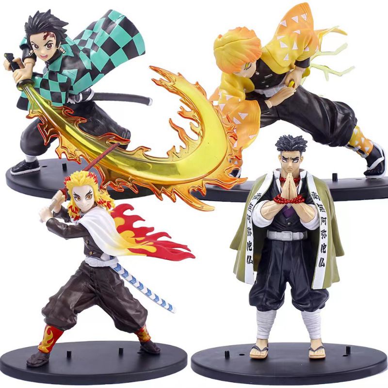 Action Figure Toys Kimetsu No yaiba Demon Slayer Tanjiro Zenitsu ...