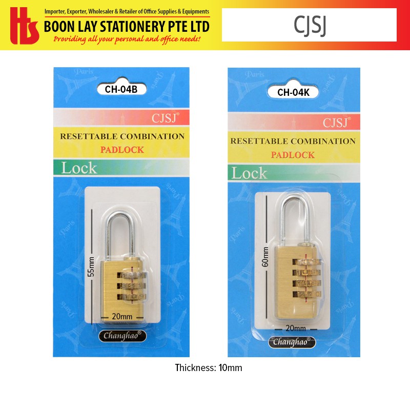 CJSJ Resettable Number Combination Pad Locks Luggage Lock (Gold ...