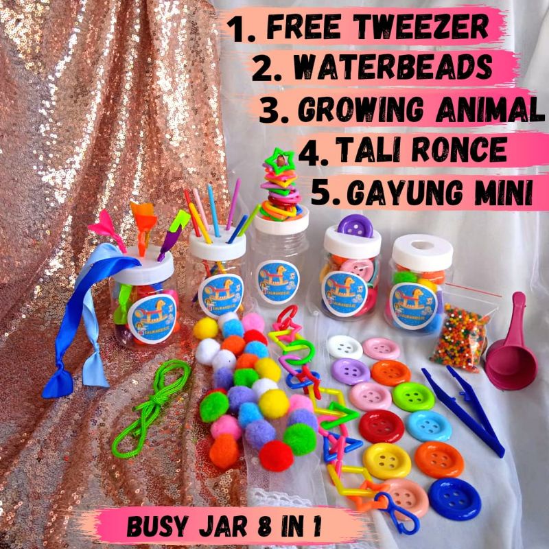 The Most Complete 8 in 1 Montessori Sensory Play Busy Jar Educational ...