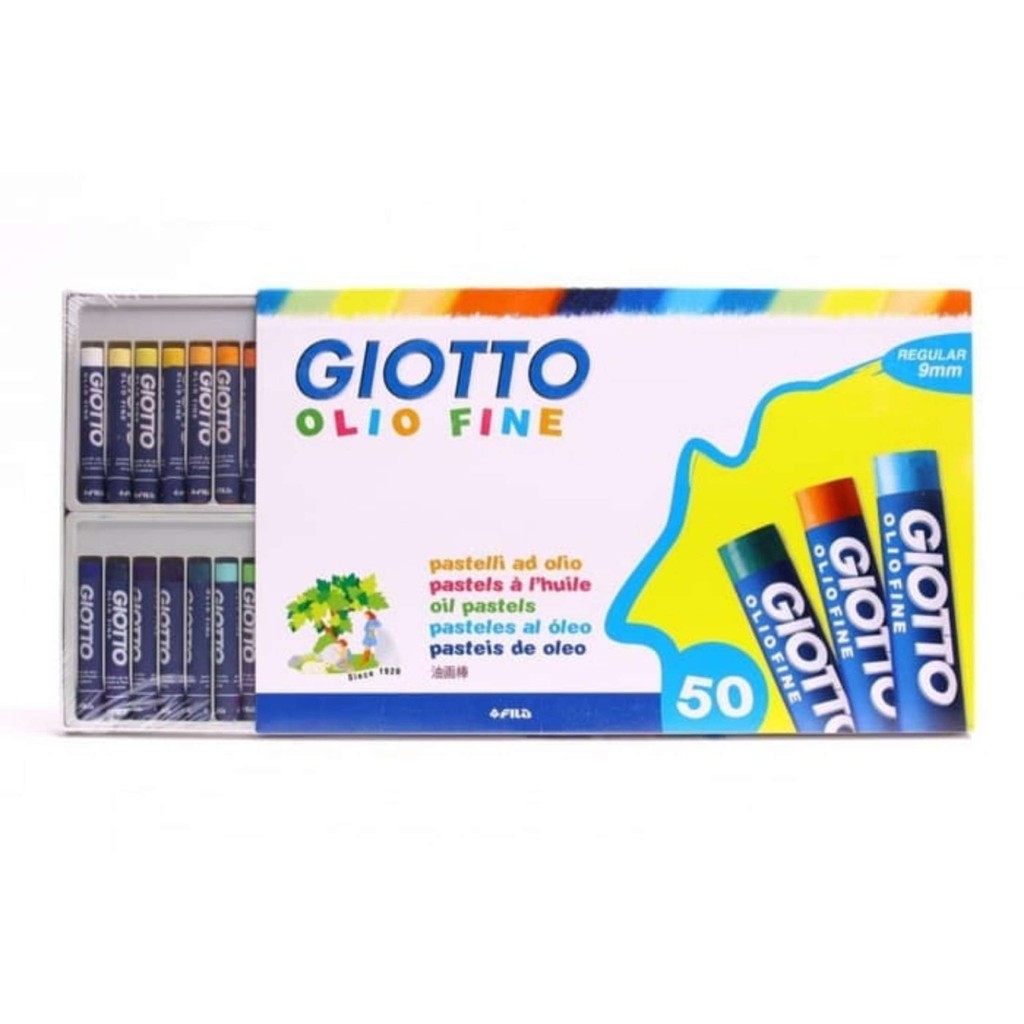 Giotto Olio Oil Pastel Regular Fine 50 Colours 9mm Diameter | Shopee ...