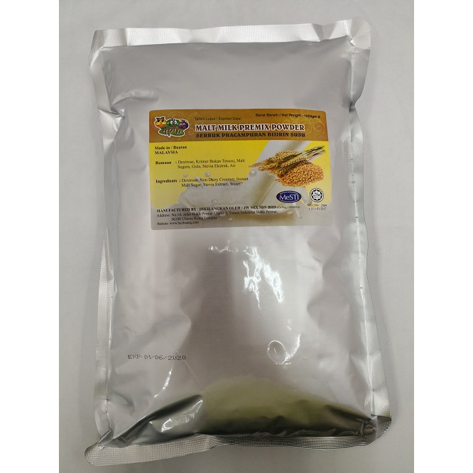 Malt Milk Ice Blended Premix Powder / Bubble Tea Premix Powder | Shopee ...