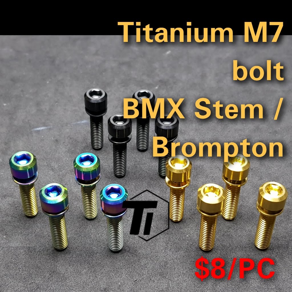 Titanium M7 BMX Stem bolt bolt For Fit, Fiend, Fly BMX, WeThePeople ...