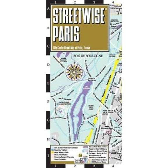 Streetwise Paris Map - Laminated City Center Street Map of Paris ...
