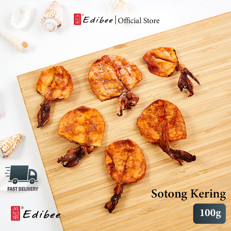 Edibee Sotong Kering Snack (100G) Dried Squid Keropok Ikan Kerepek ...