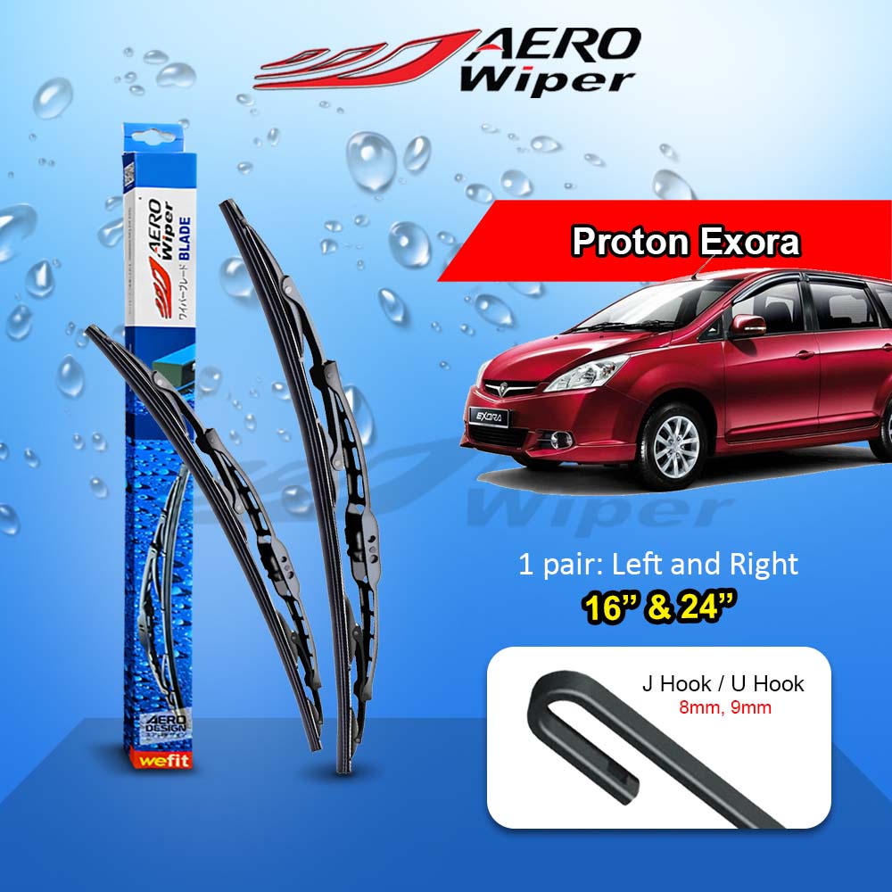 Proton Exora Aero Wiper (AW Metal Bone) 1 Pair Wiper Blade Windscreen ...