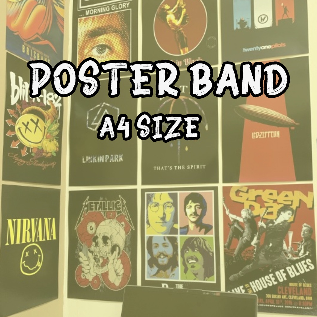 Collections Poster Cover Album Band The Beatles, Blink, Oasis, Linkin ...
