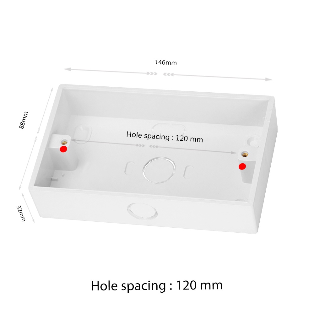 SMATRUL PVC NUT BOX SWITCH BASE SWITCH BOX SOCKET SURFACE MOUNTED PVC ...