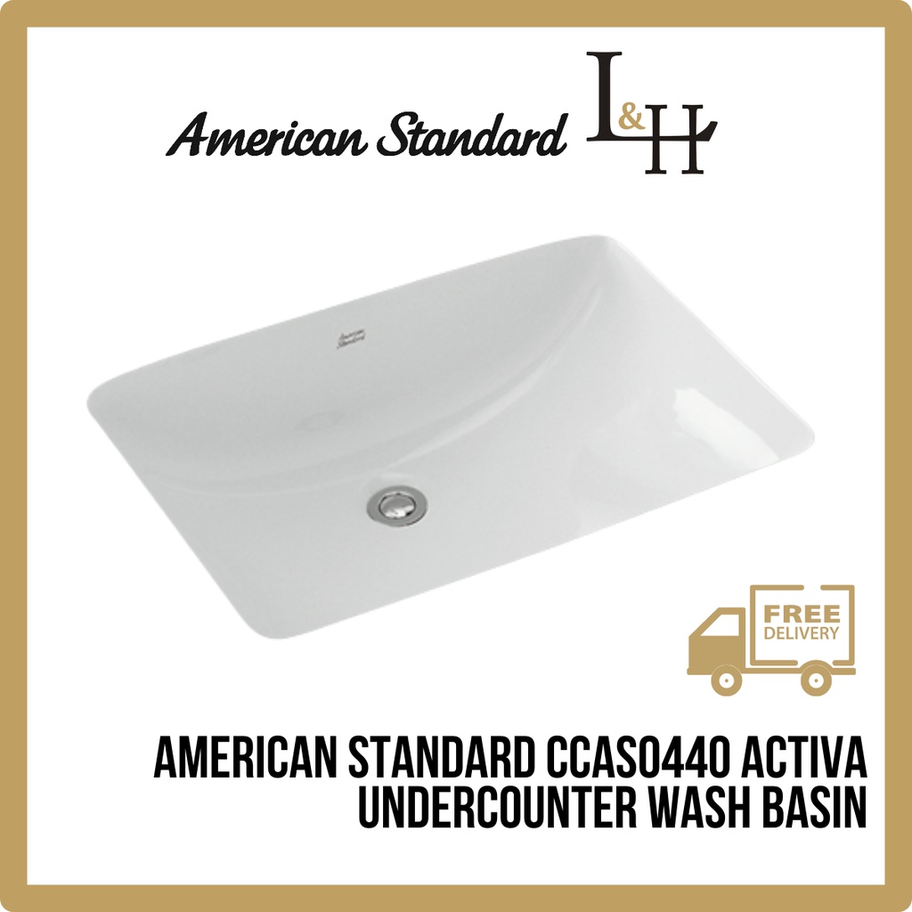 AMERICAN STANDARD CCAS0440 Activa Undercounter Wash Basin | Shopee ...