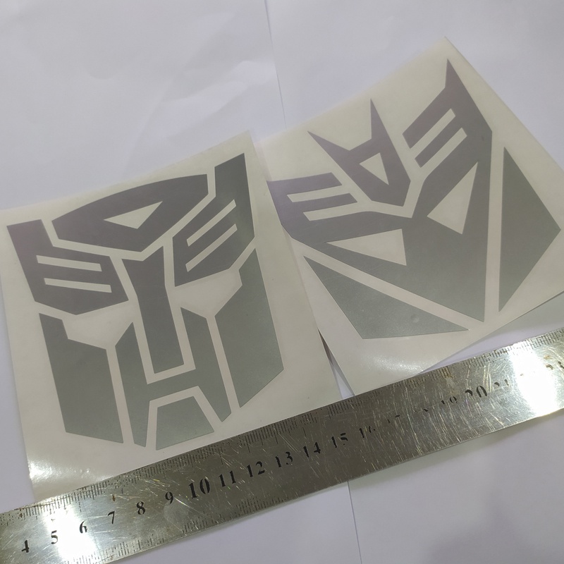 TRANSFORMERS logo sticker Autobots and Decepticons Pair | Shopee Singapore