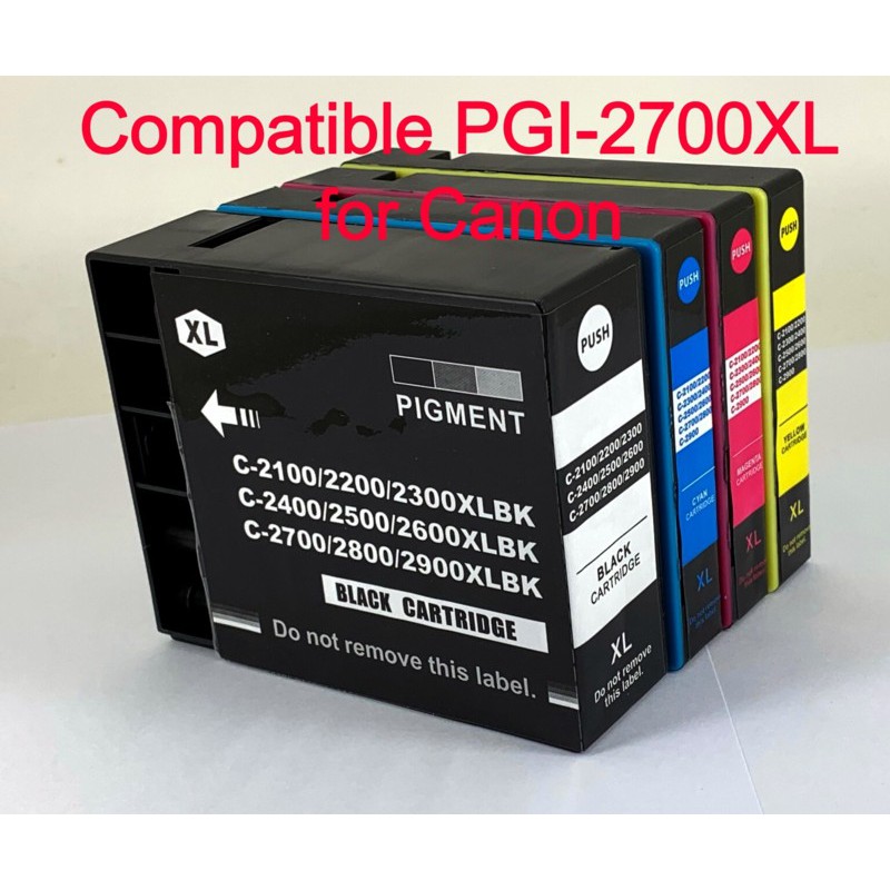 PGI 2700 XL COMPATIBLE CANON PIGMENT INK CARTRIDGES FOR MAXIFY MB5070 ...