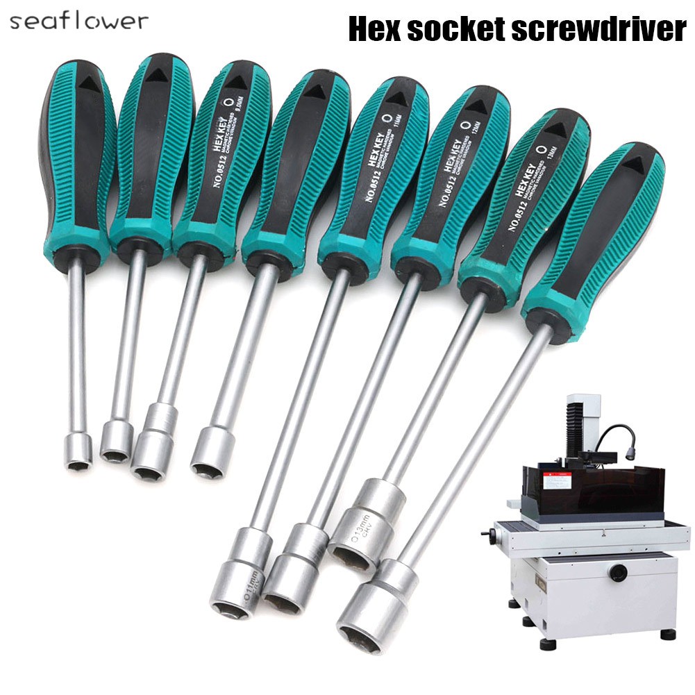 Metal Socket Driver Wrench Screwdriver Hex Nut Key Nutdriver Hand Tools 3mm-14mm | Shopee Singapore