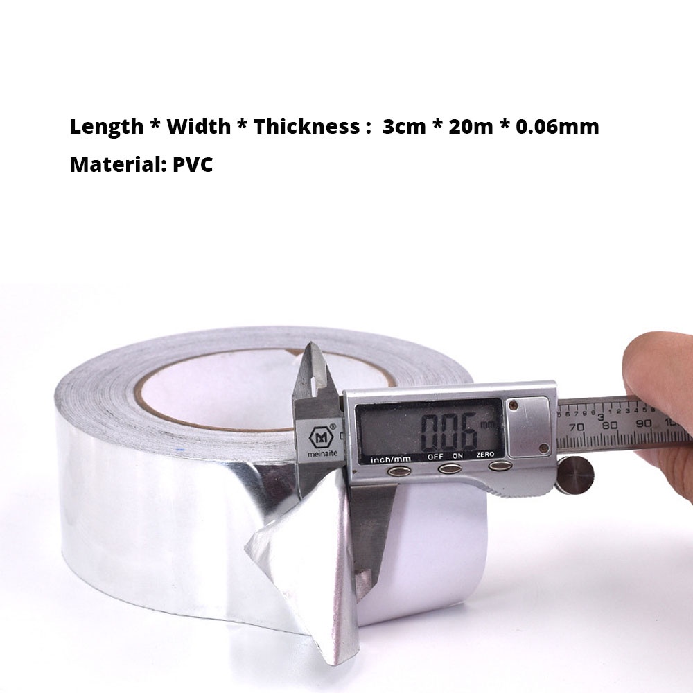 【SG】50mm*20m Aluminum Tape Aircon Tape High Temperature Foil Tape HVAC ...