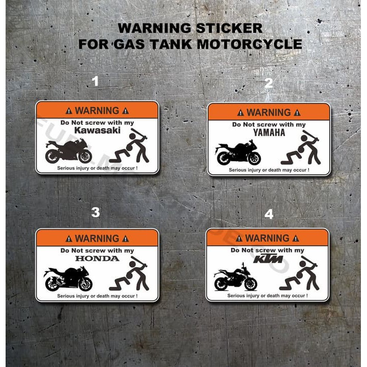 Nmac pcx Motorcycle Tank Warning Sticker etc | Shopee Singapore