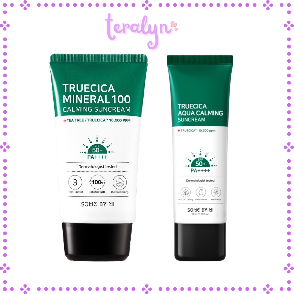SomeByMi Truecica Mineral Calming Tone Up | Aqua Calming Suncream SPF50 ...
