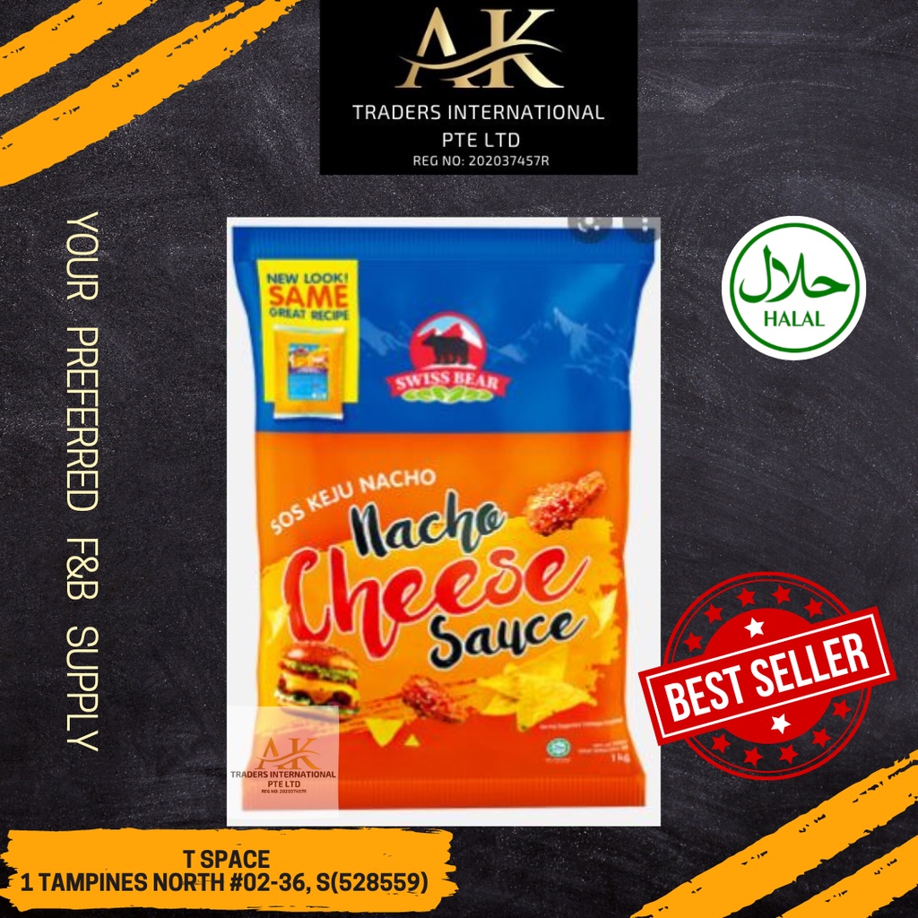SWISS BEAR NACHO CHEESE SAUCE (HALAL) 1KG NEW STOCKS!! | Shopee Singapore