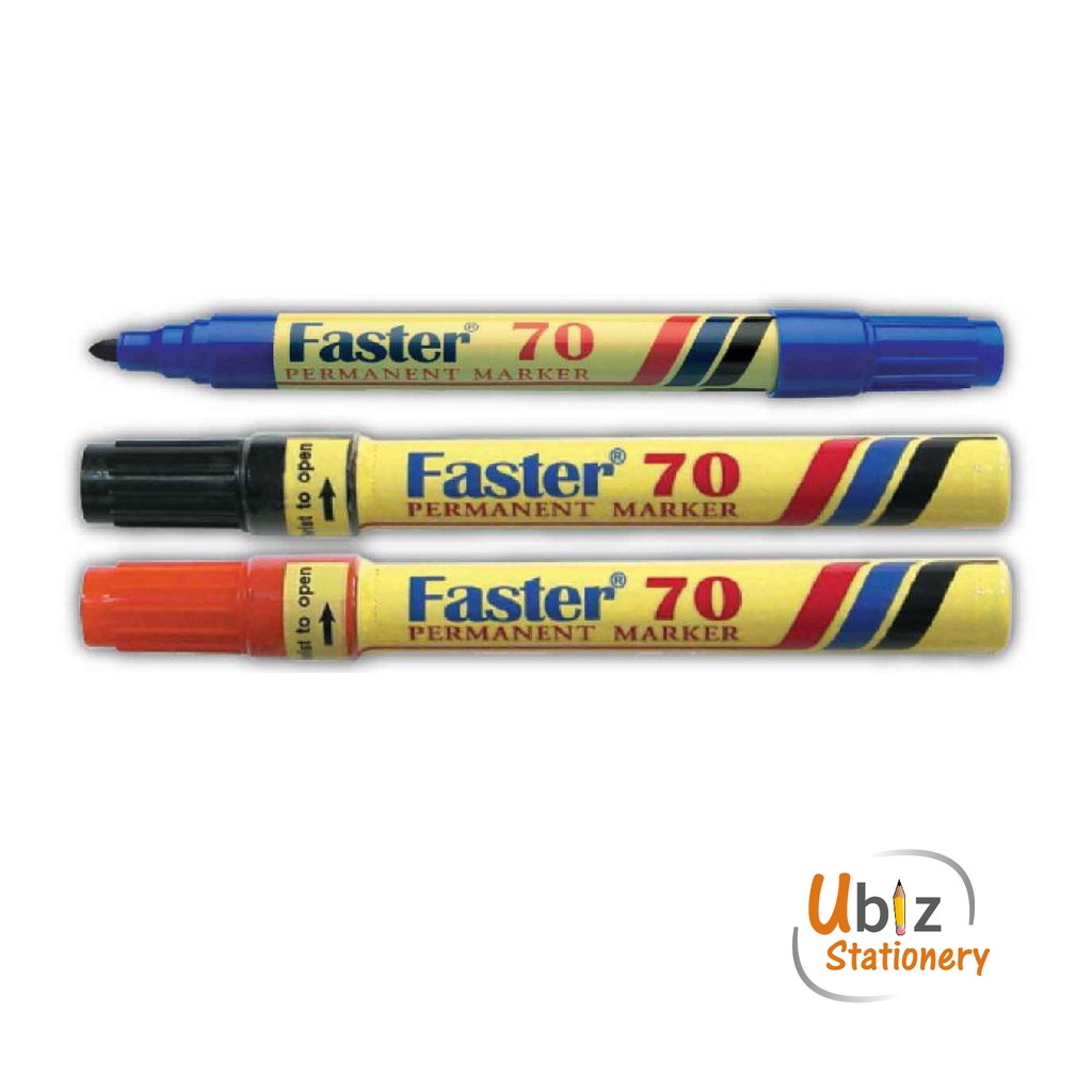 Faster Permanent Marker 70 (Black, Blue, Red) - Economy Marker - 1pc ...