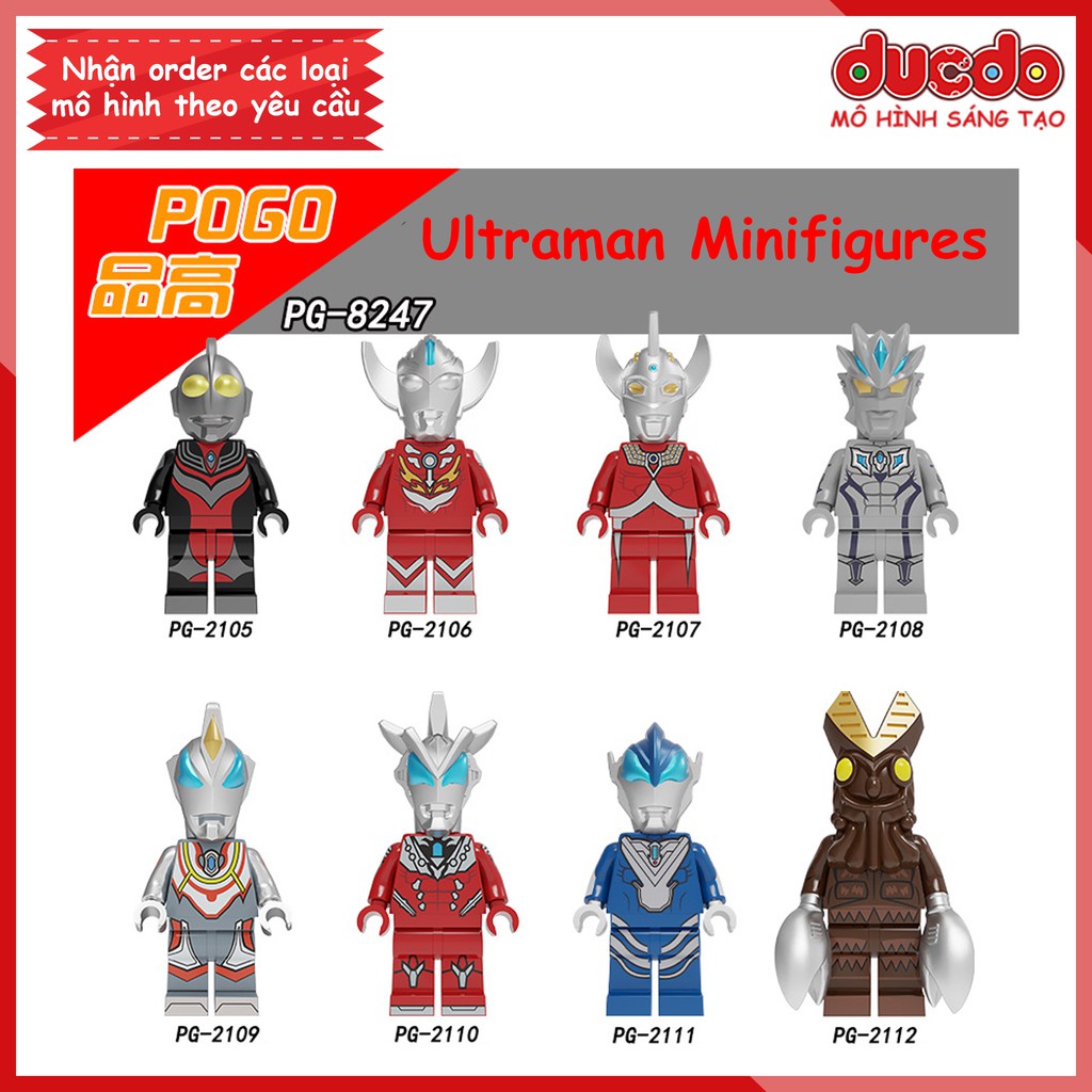 Minifigures of Ultraman electro-optical superhero characters - Iron Man ...