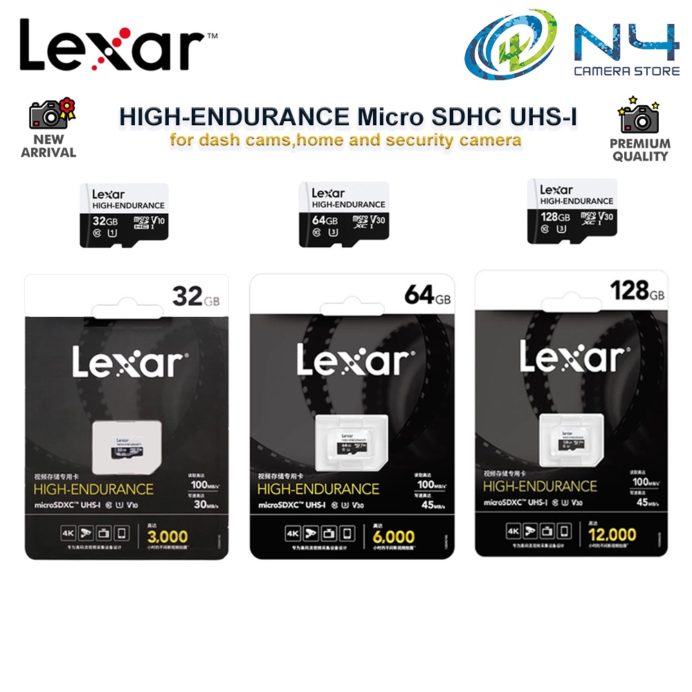 Lexar High-Endurance Memory Card Micro SD Card Read 100mb Class10 U1 ...