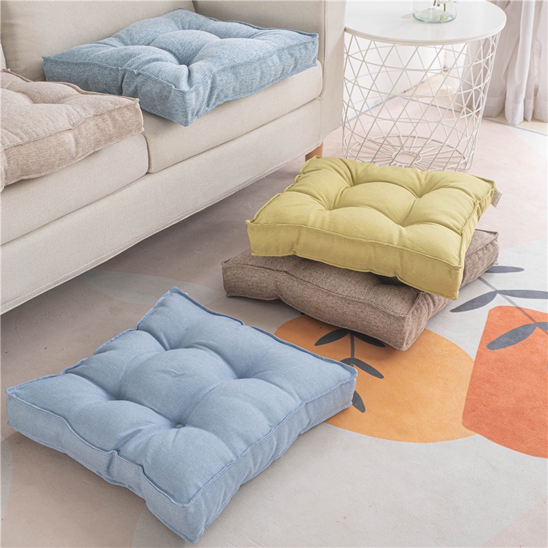 2022 New Style Thick Linen Cushion Chair Beautiful Buttocks Japanese ...