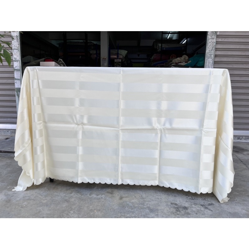 Oblong Banquet Damask tablecloth pelamin/reception/birthday/event ...