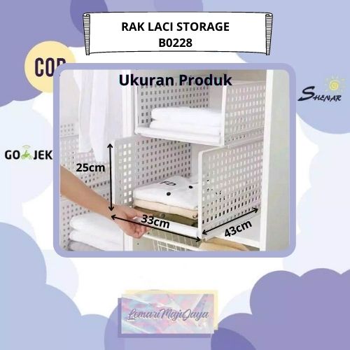 PUTIH Folding Drawer Rack, Storage BOX, Clothes Rack Stacking Folding ...